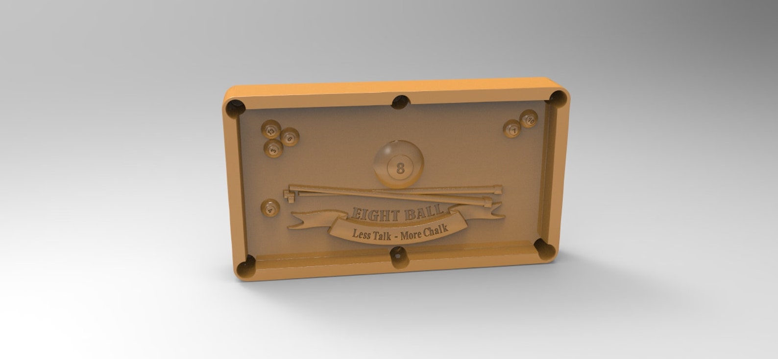 8 Ball Pool 3D Design for CNC and 3D Printing Sport Toys Art Models - Etsy