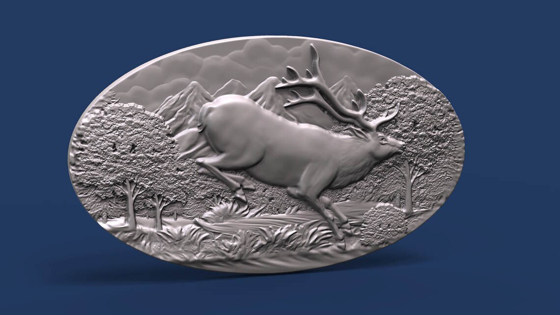 Escaping Elk 3d STL Model for CNC Router and 3d Printing - Etsy