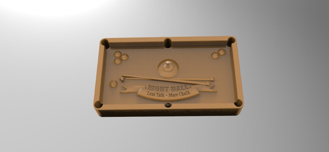 8 Ball Pool 3D Design for CNC and 3D Printing Sport Toys Art Models - Etsy