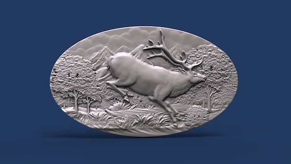 Escaping Elk 3d STL Model for CNC Router and 3d Printing - Etsy