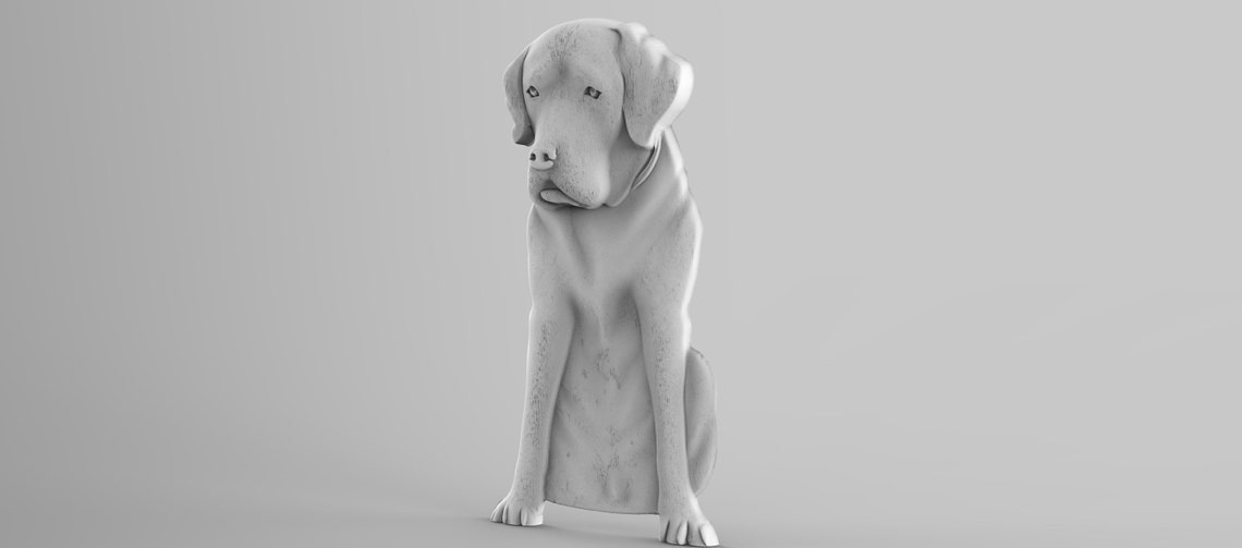 Labrador Dog 3d STL Model for CNC Router and 3d Printing - Etsy
