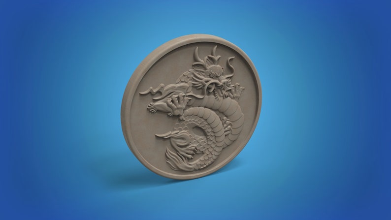 Chinese Dragon 3d STL Model, CNC Router, 3d Printing, Lunar New Year - Etsy