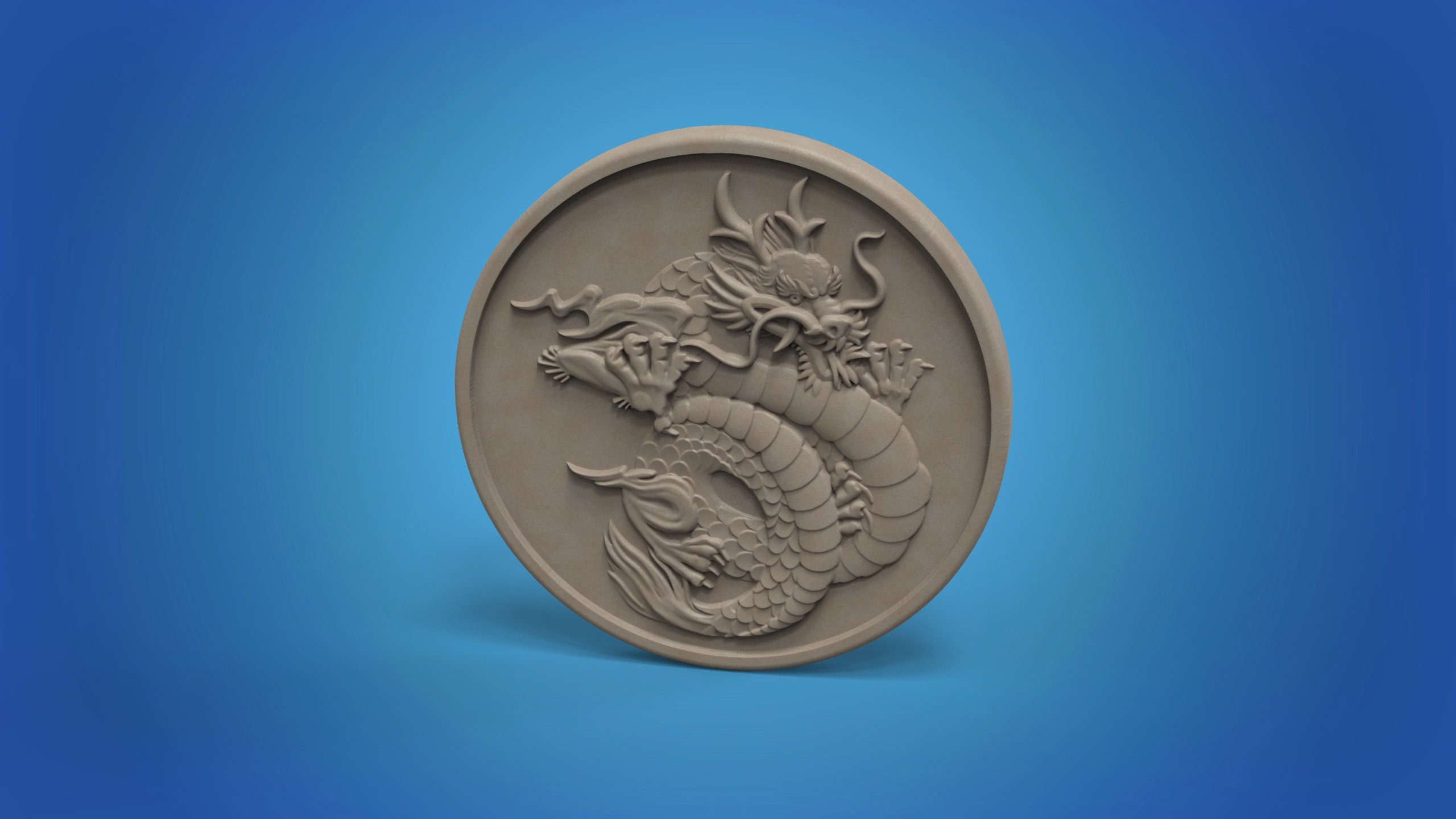 Chinese Dragon 3d STL Model, CNC Router, 3d Printing, Lunar New Year - Etsy
