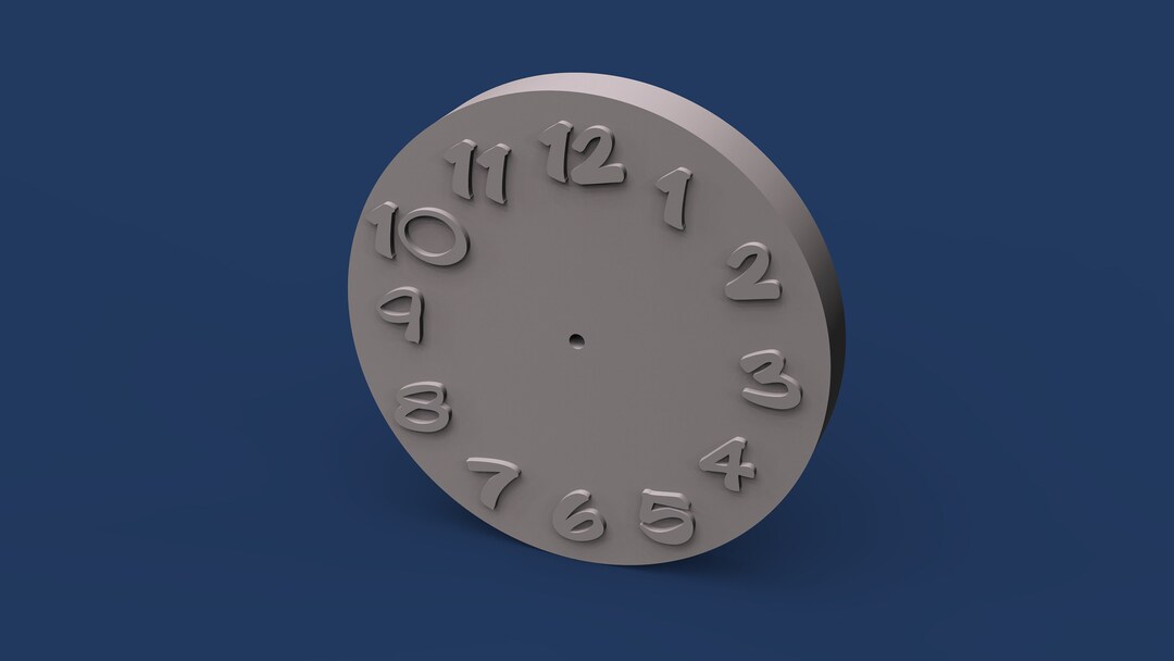 Round Clock 3d STL Model for CNC Router and 3d Printing - Etsy