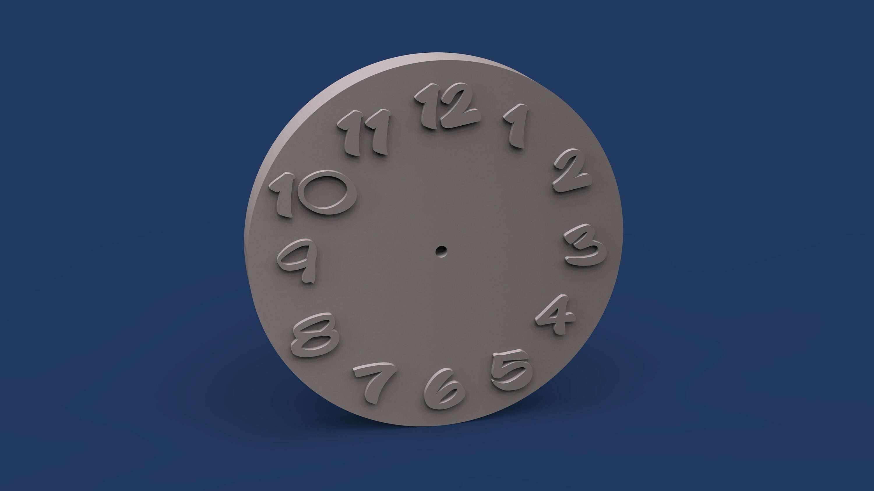 Round Clock 3d STL Model for CNC Router and 3d Printing - Etsy
