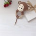 Crochet Monkey Pattern PDF, Rattle Monkey, Organic Baby Toys, Teether ...