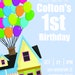 Up Birthday Party Party Invite Disney up Birthday Pixar Birthday ...