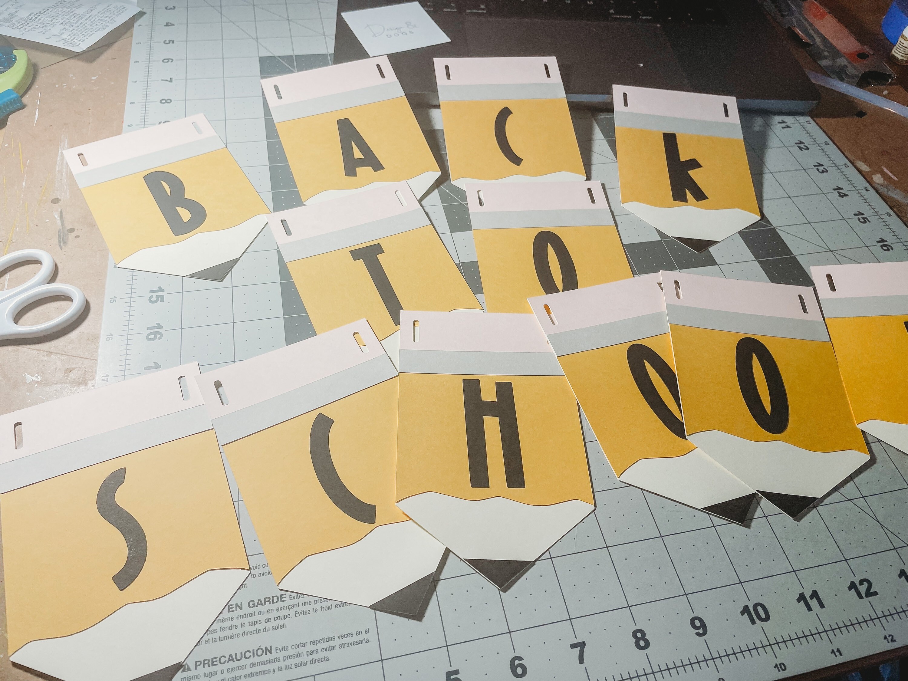 Back to School Pencil Banner Pencil Banner First Day of School - Etsy