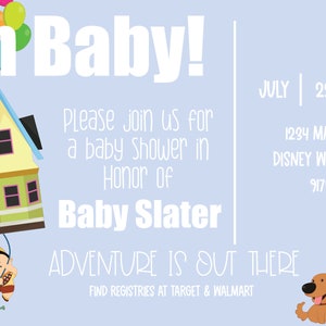 Up Birthday Party Party Invite Disney up Birthday Pixar Birthday ...