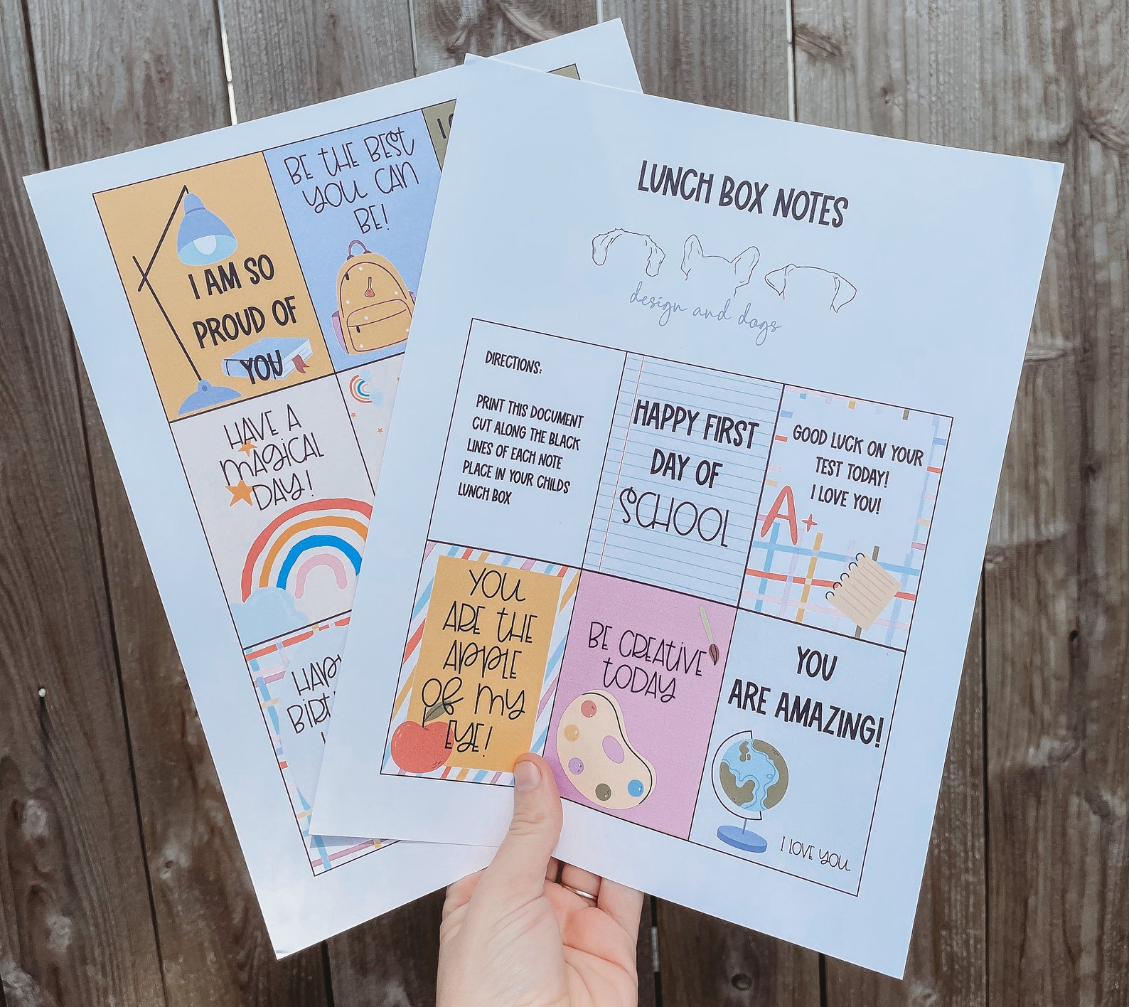 Lunch Box Notes Printable Lunch Notes Uplifting Notes for Kids Lunch ...