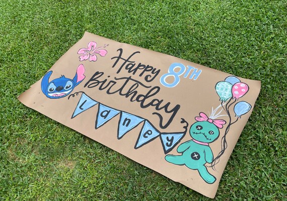 Custom Kraft Paper Banner Birthday Party Banner Kraft | Etsy