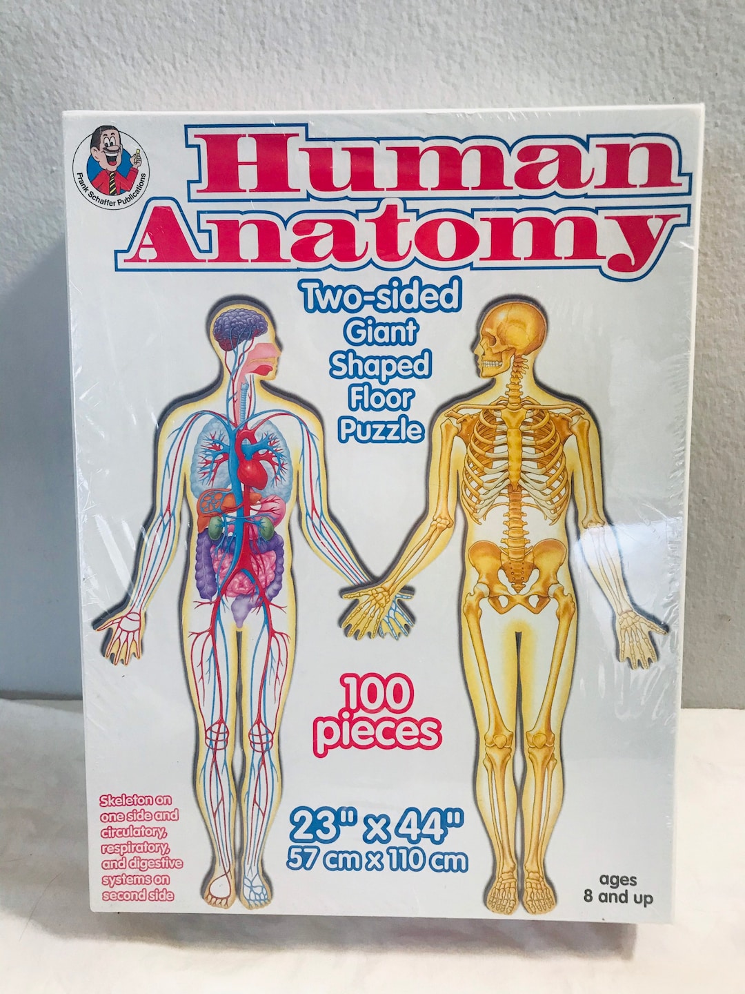 Human Anatomy Two Sided Giant Shaped Floor Puzzle 23 X 44 Homeschool ...