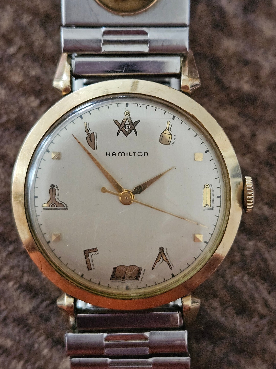 Vintage Hamilton Watch Masonic/freemason. 10k Gold Filled. Wind up ...