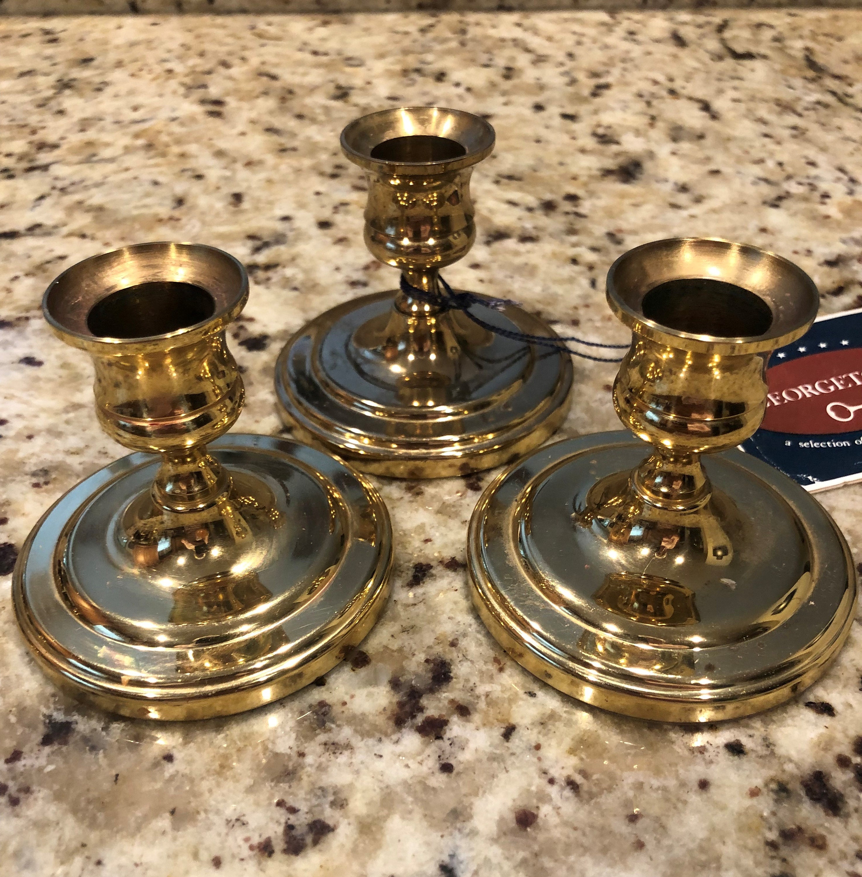 Baldwin Brass Candlestick Trio - Etsy