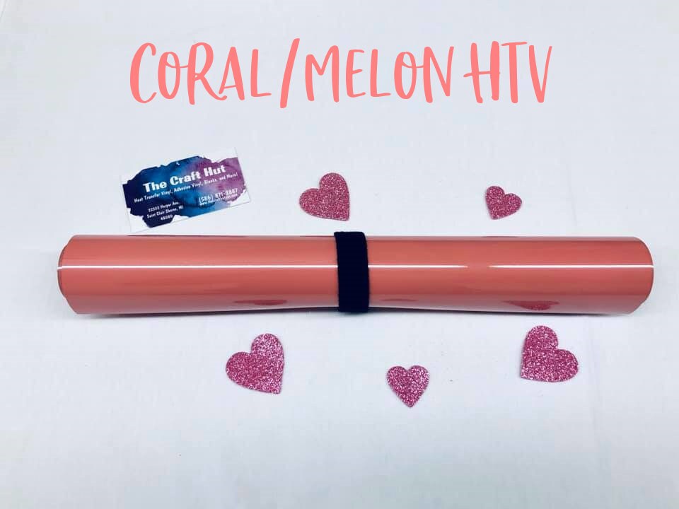 Coral/melon HTV Iron On T-shirt Vinyl Coral/melon Siser HTV heat ...