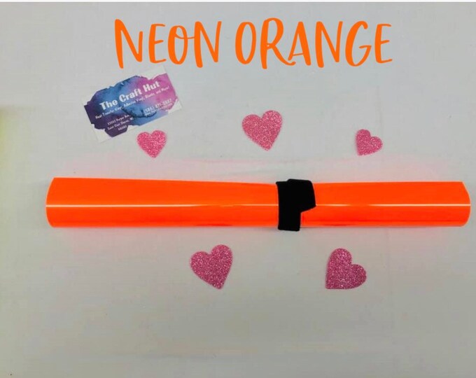 Fluorescent Orange HTV- Neon Orange HTV- Neon Orange T-shirt Vinyl ...