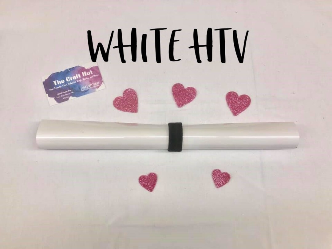 White HTV- Iron On- T-shirt Vinyl- White Siser HTV -heat Transfer Vinyl ...