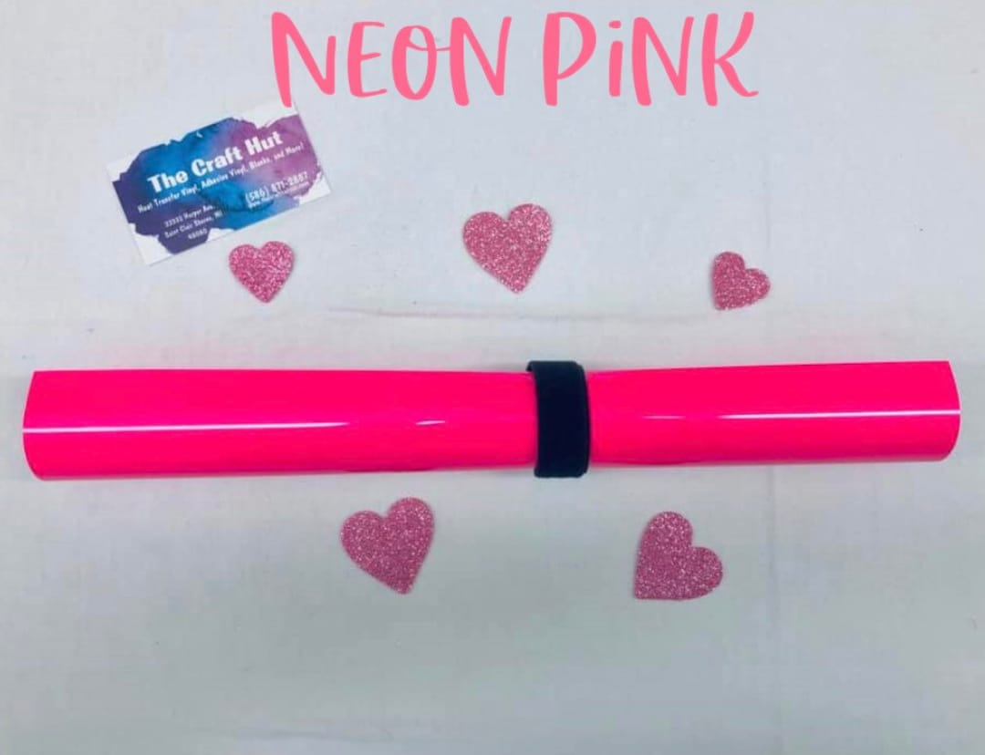 Fluorescent Pink HTV- Neon Pink HTV- Hot Pink HTV- Neon Pink T-shirt ...