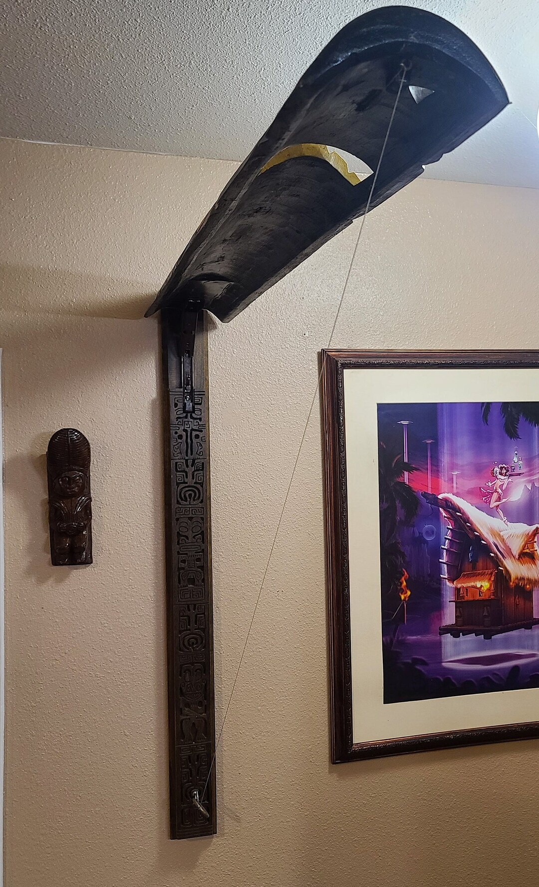 Tiki Totem Toss Tiki Mask W/ Hidden Game Inside - Etsy