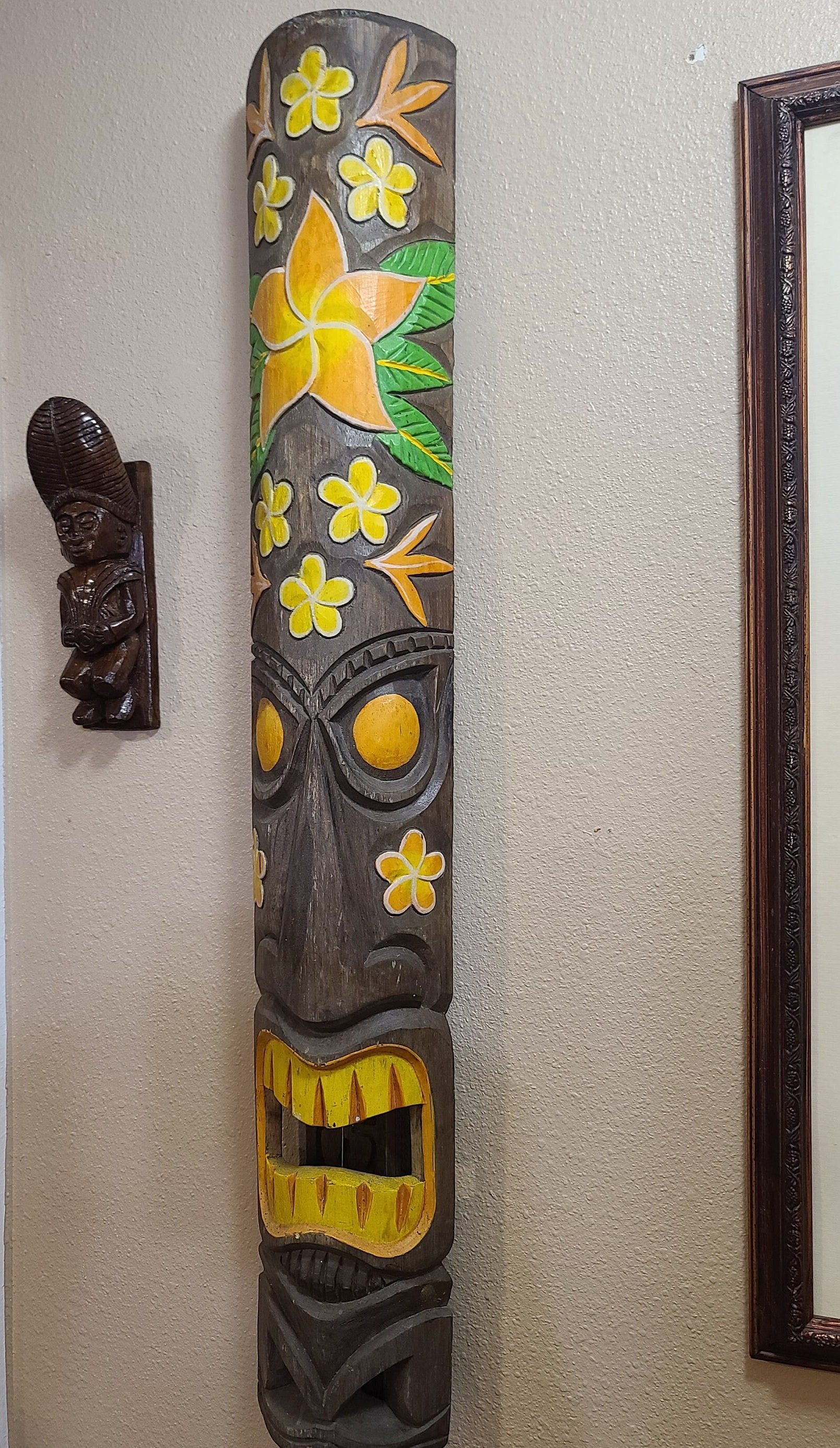 Tiki Totem Toss Tiki Mask W/ Hidden Game Inside - Etsy