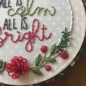 Embroidery Pattern, Christmas, All is Calm, Beginner Pattern, Funny ...