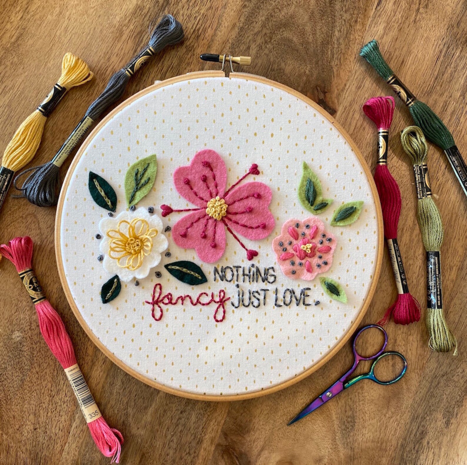 Embroidery Pattern Fancy Felt Embroidery Design PDF - Etsy