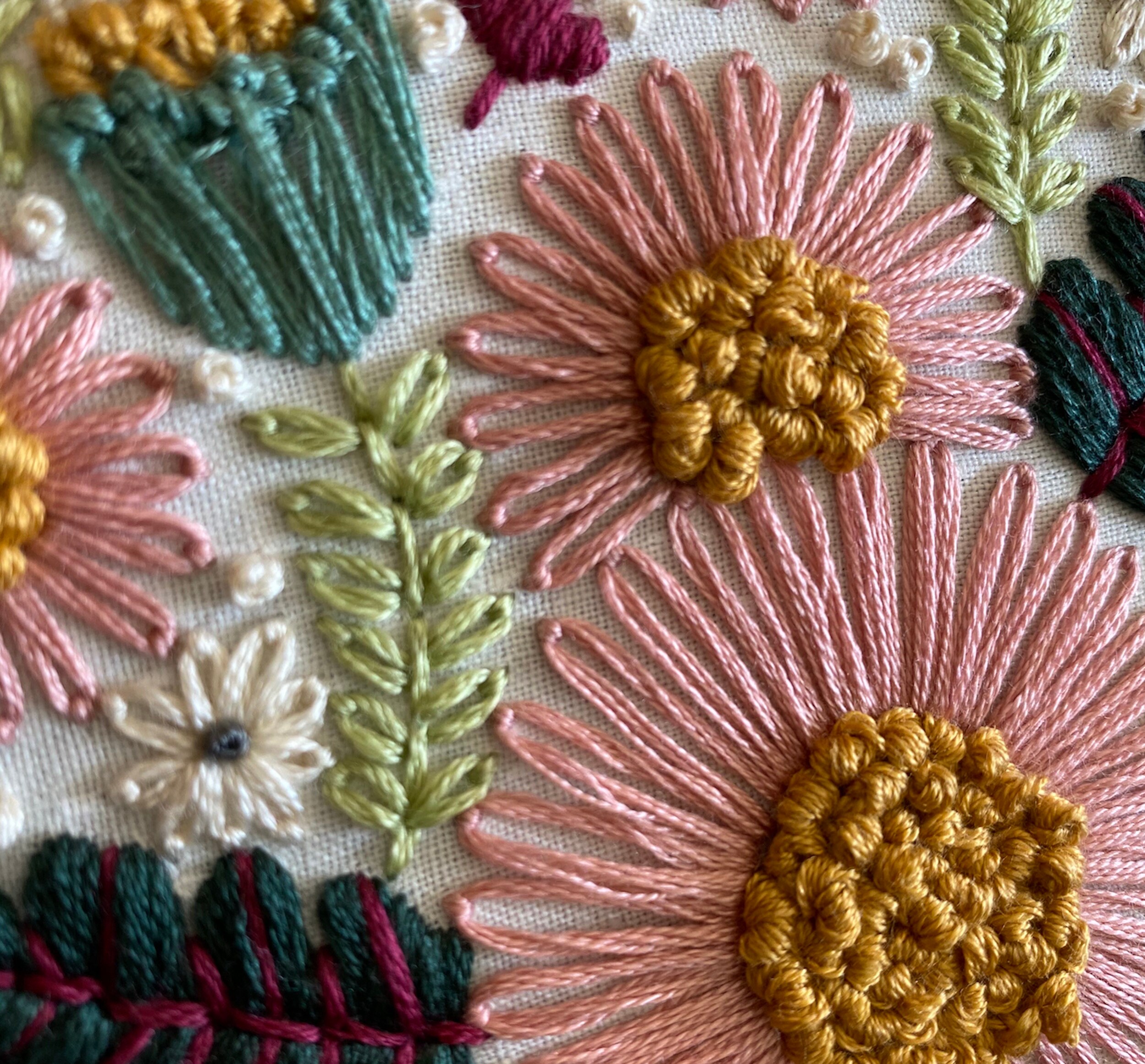 Embroidery PDF Pattern Spring Floral Embroidery Design Hoop | Etsy