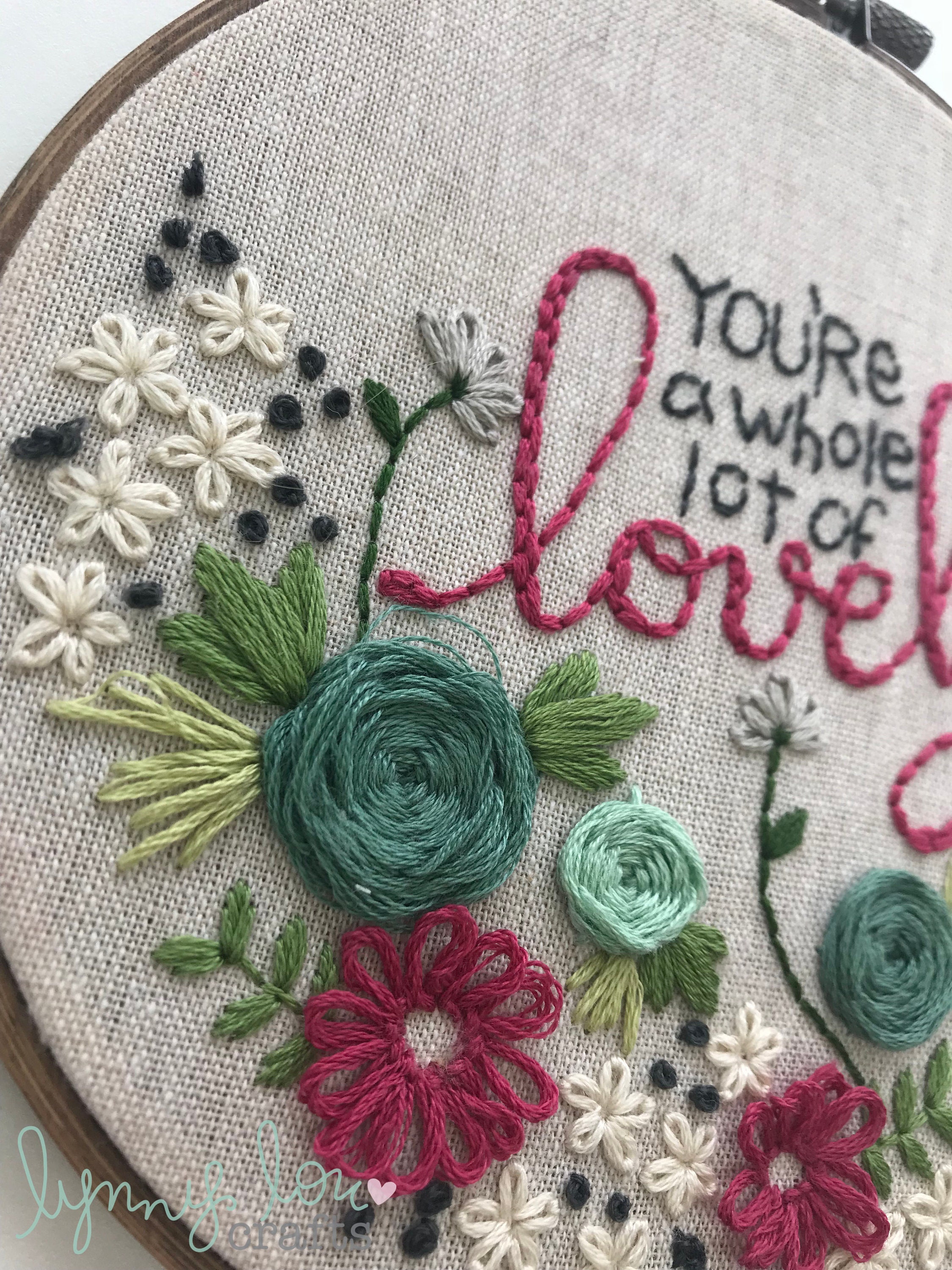 Embroidery Kit Lovely Embroidery Design Floral Embroidery - Etsy