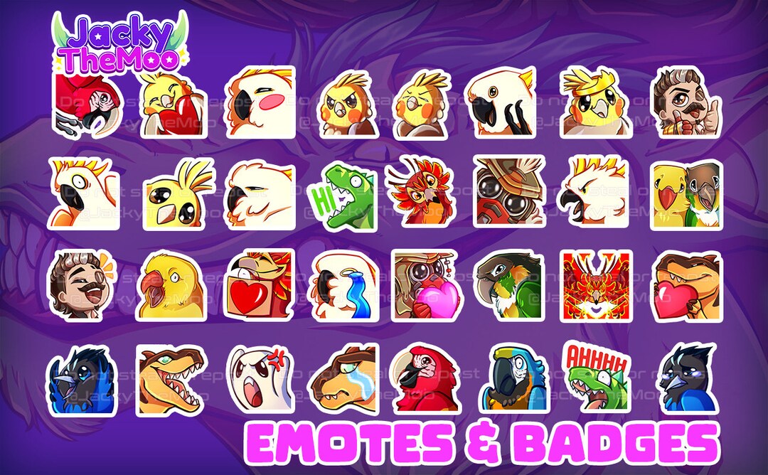 1 Custom Emote or Badge Stream, Chat, Discord, Emotes, Badges, Twitch ...