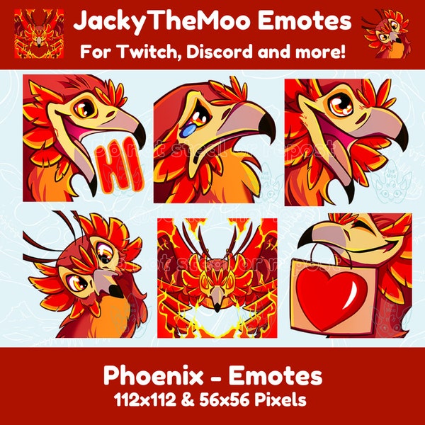 Twitch Phoenix Emote - Etsy
