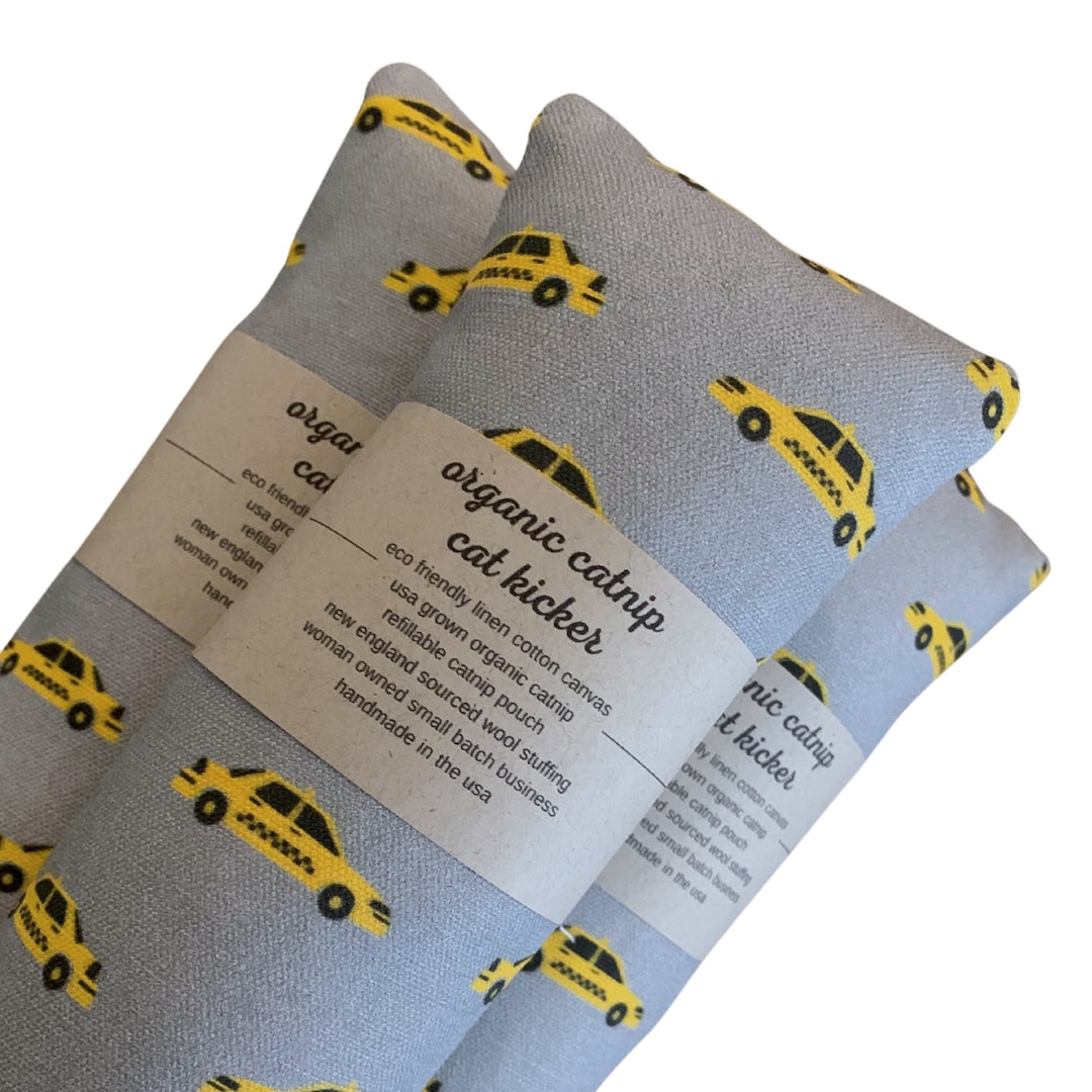 Greta Grabs a Cab Nyc Taxi Cab Cat Kicker Gray Cat Kick Stick ...