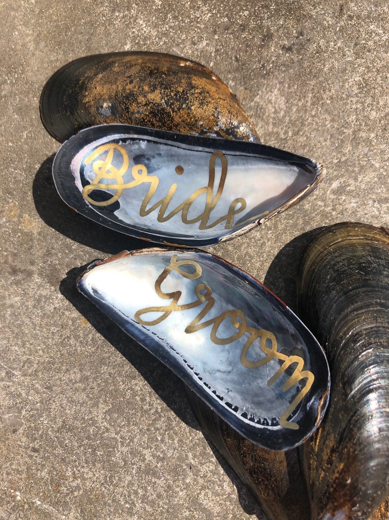 Mussel Shell Place Names in Modern Calligraphy - Etsy