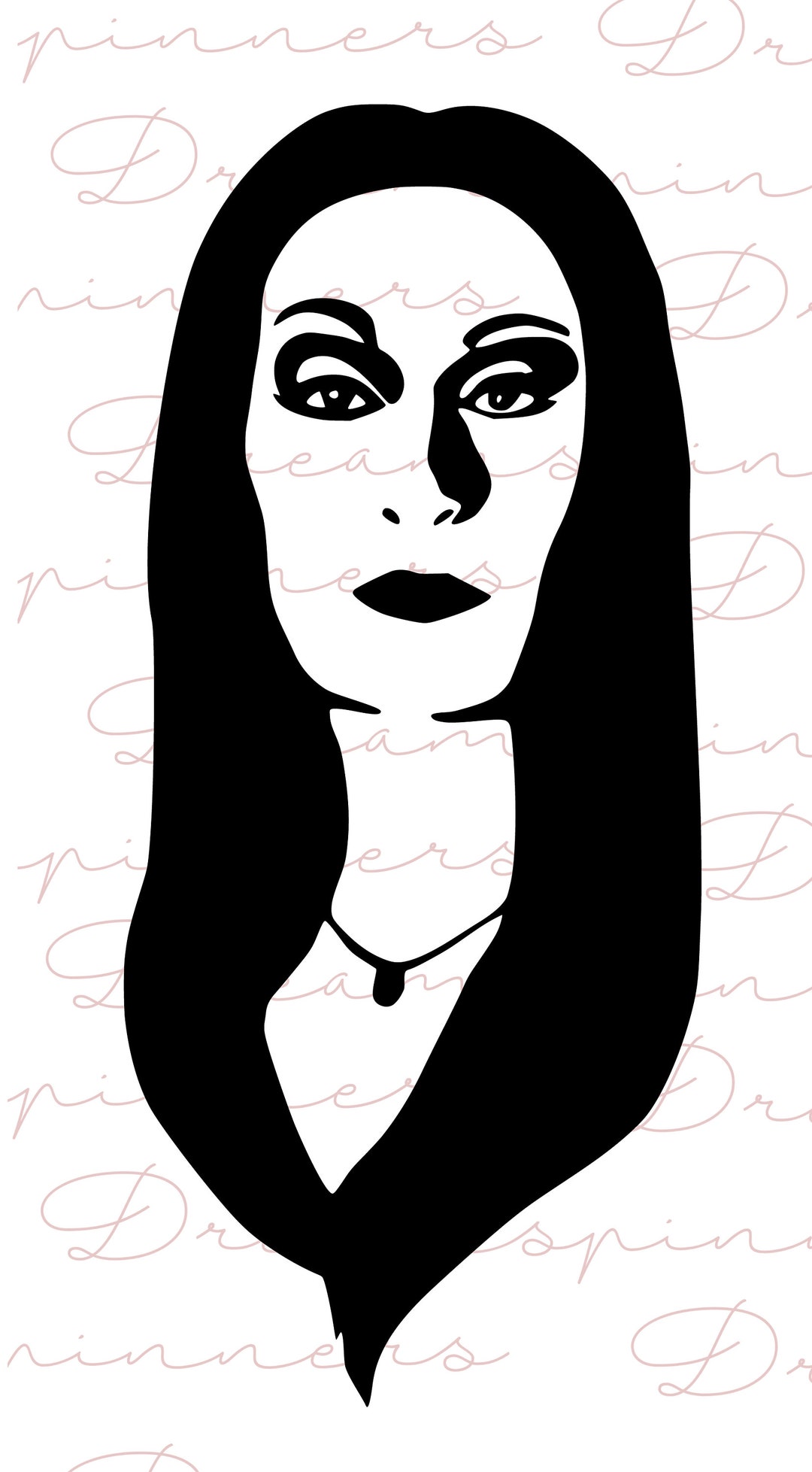 Morticia Svg/die Cut Digital File - Etsy