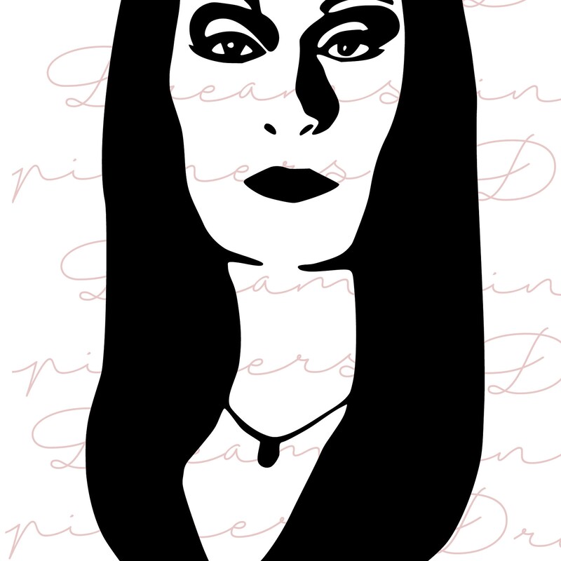 Morticia Addams Svg - Etsy