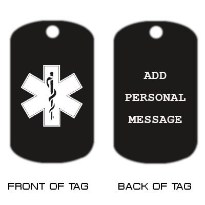 EMS Dog Tag Necklace Custom Engraved Military Dog Tag - Etsy