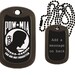 POW MIA Dog Tag Necklace - Custom Engraved Military Dog Tag Necklace ...