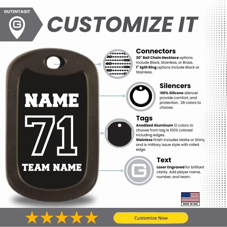Baseball Catcher Dog Tag | Personalized, Laser Engraved | Add Name ...
