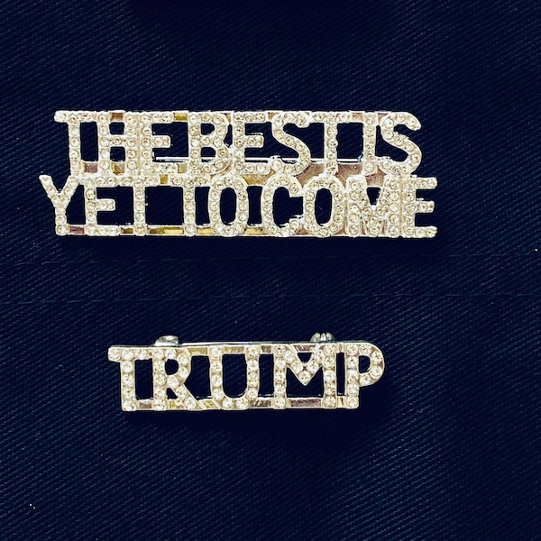 Trump Rhinestone Pins - Etsy