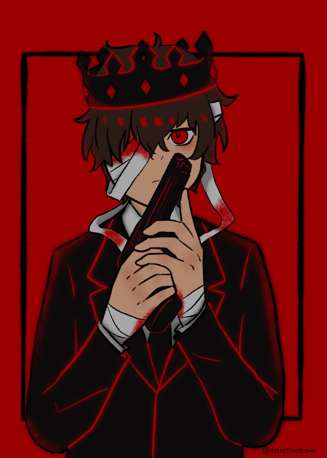 Crown Dazai Mini Print - Etsy