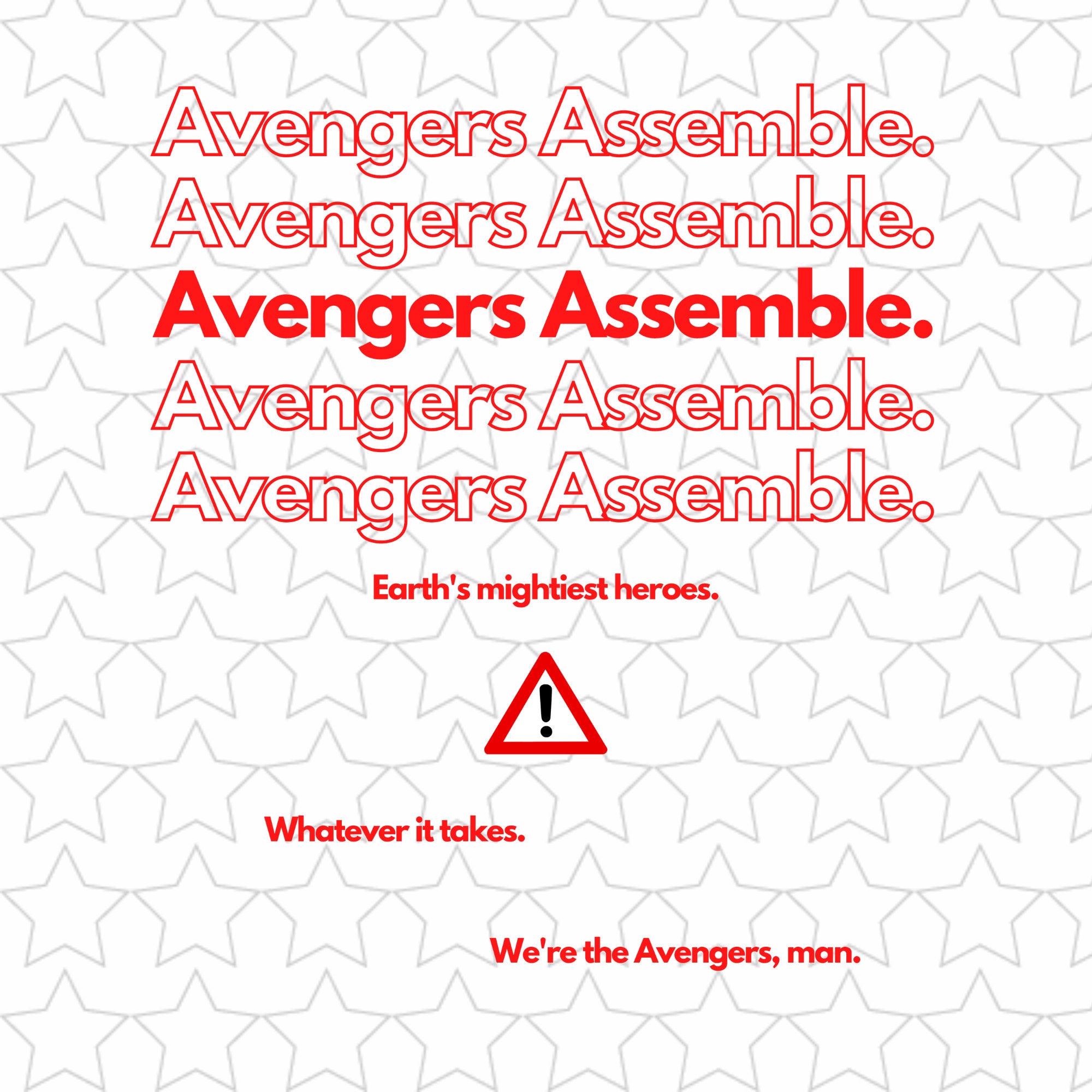 Avengers Iconic Quotes Art DIGITAL DOWNLOAD - Etsy