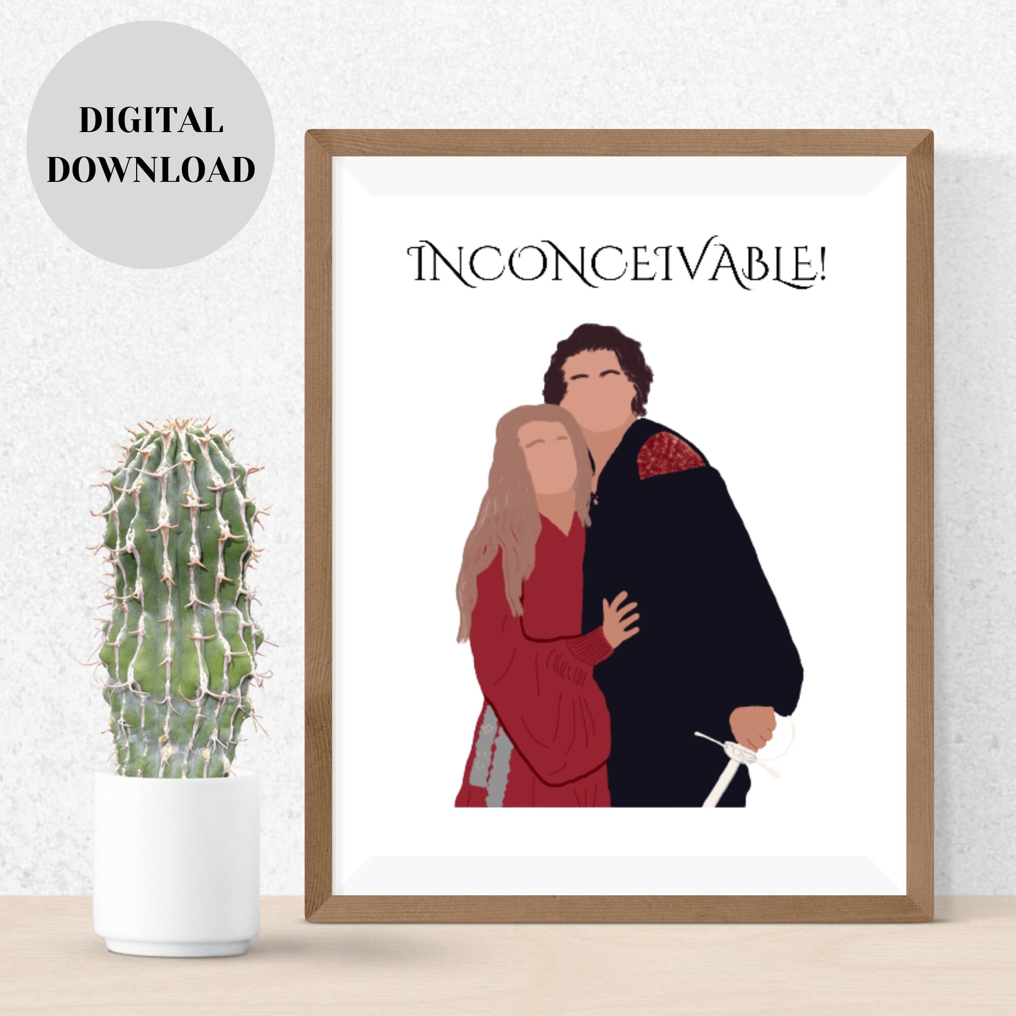 Inconceivable the Princess Bride Art DIGITAL DOWNLOAD - Etsy