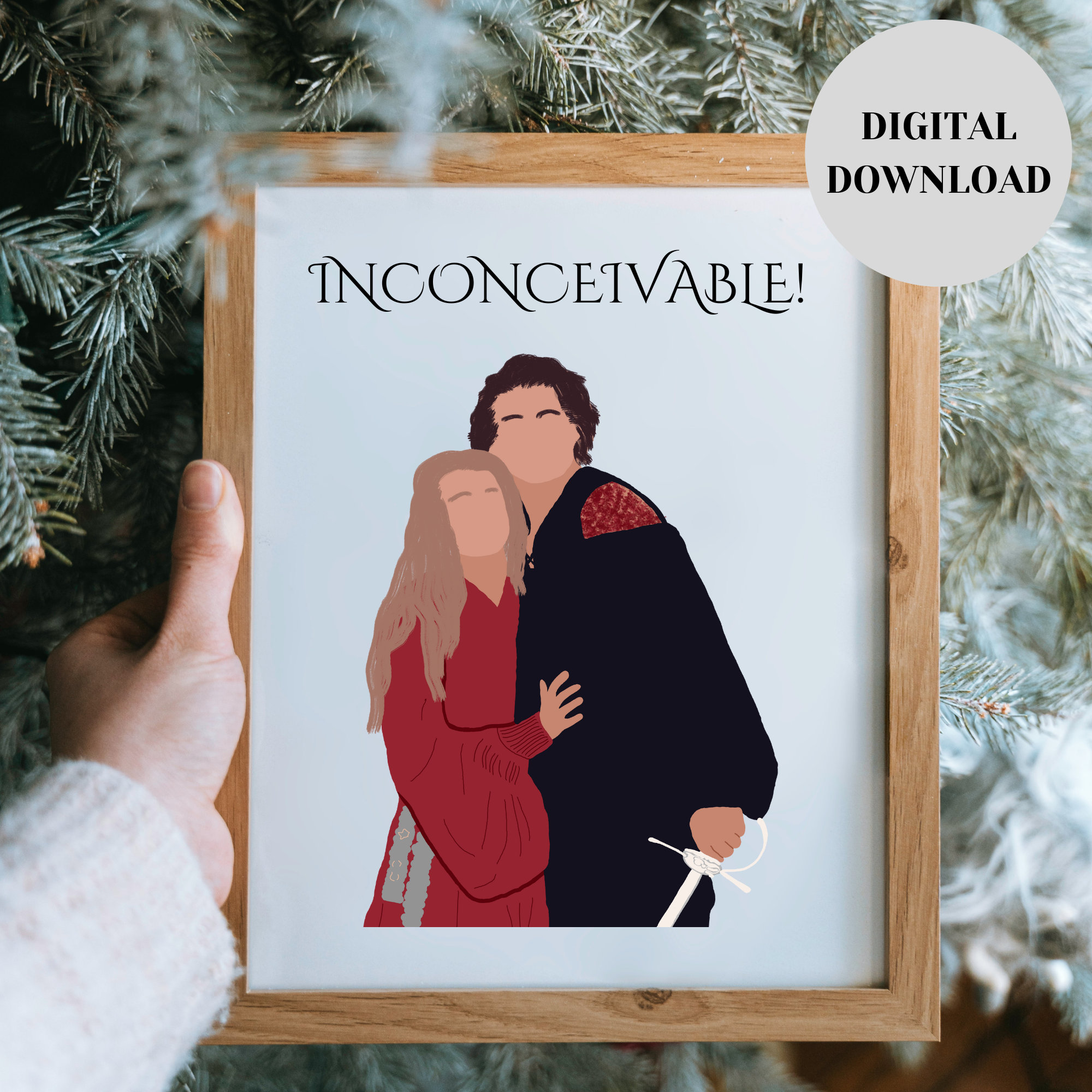 Inconceivable the Princess Bride Art DIGITAL DOWNLOAD - Etsy