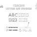 Tracing Letters and Numbers, Alphabet Worksheets, Printable, Coloring ...