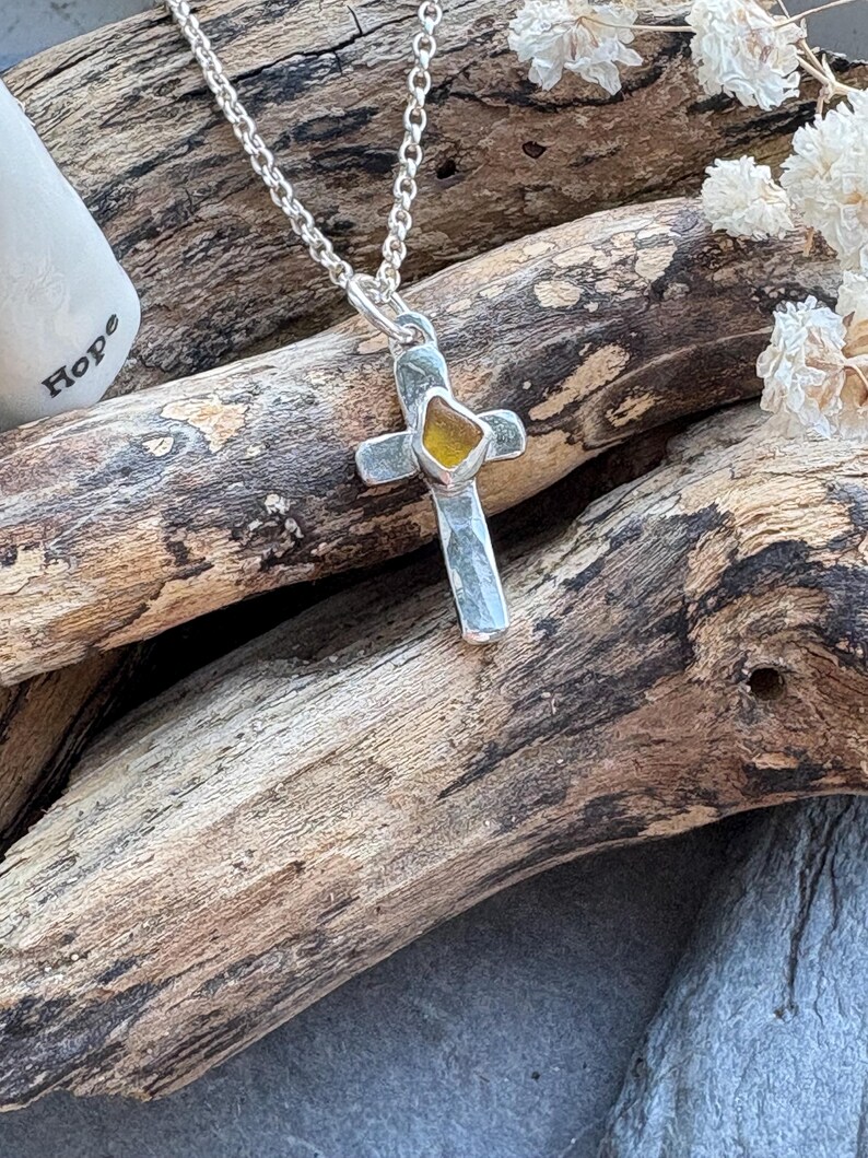 Light of the World Necklace: Handcrafted Sterling Silver Cross and ...