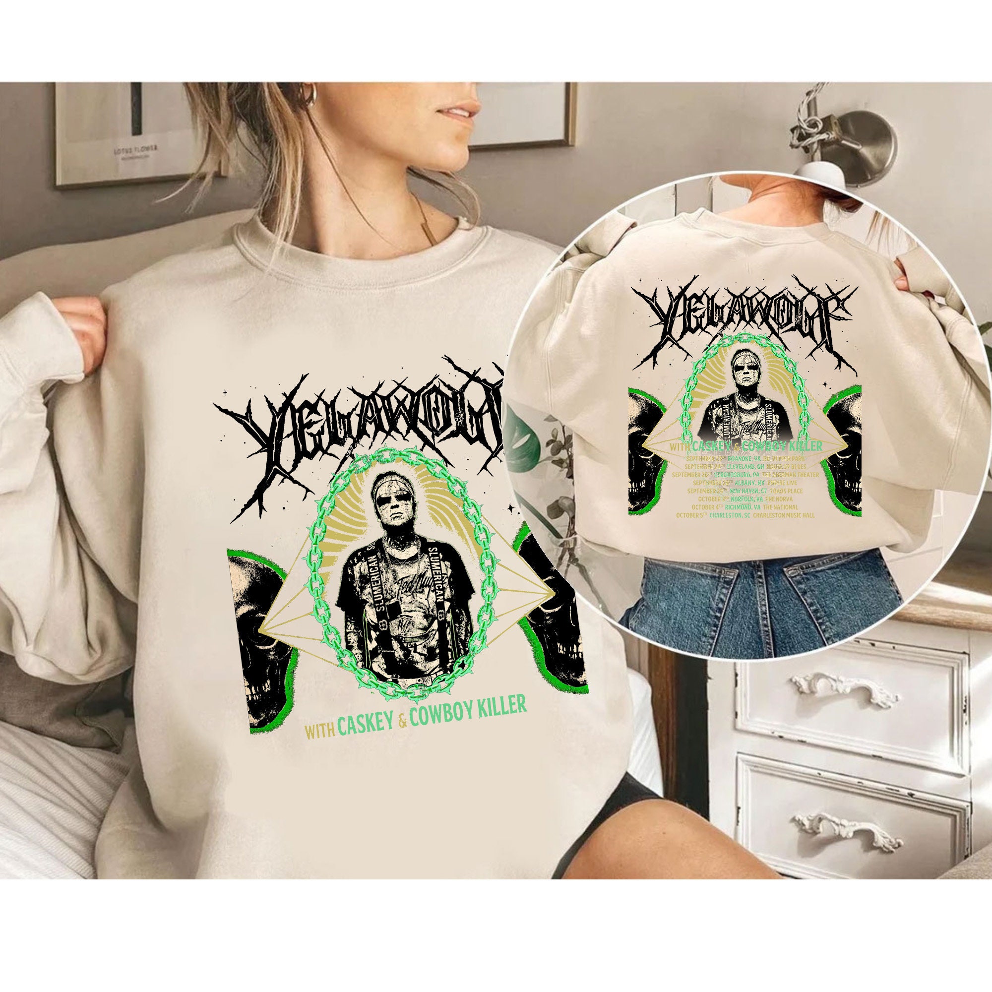 Yelawolf with Caskey and Cowboy Killer 2023 Tour Shirt, Yelawolf Fan ...