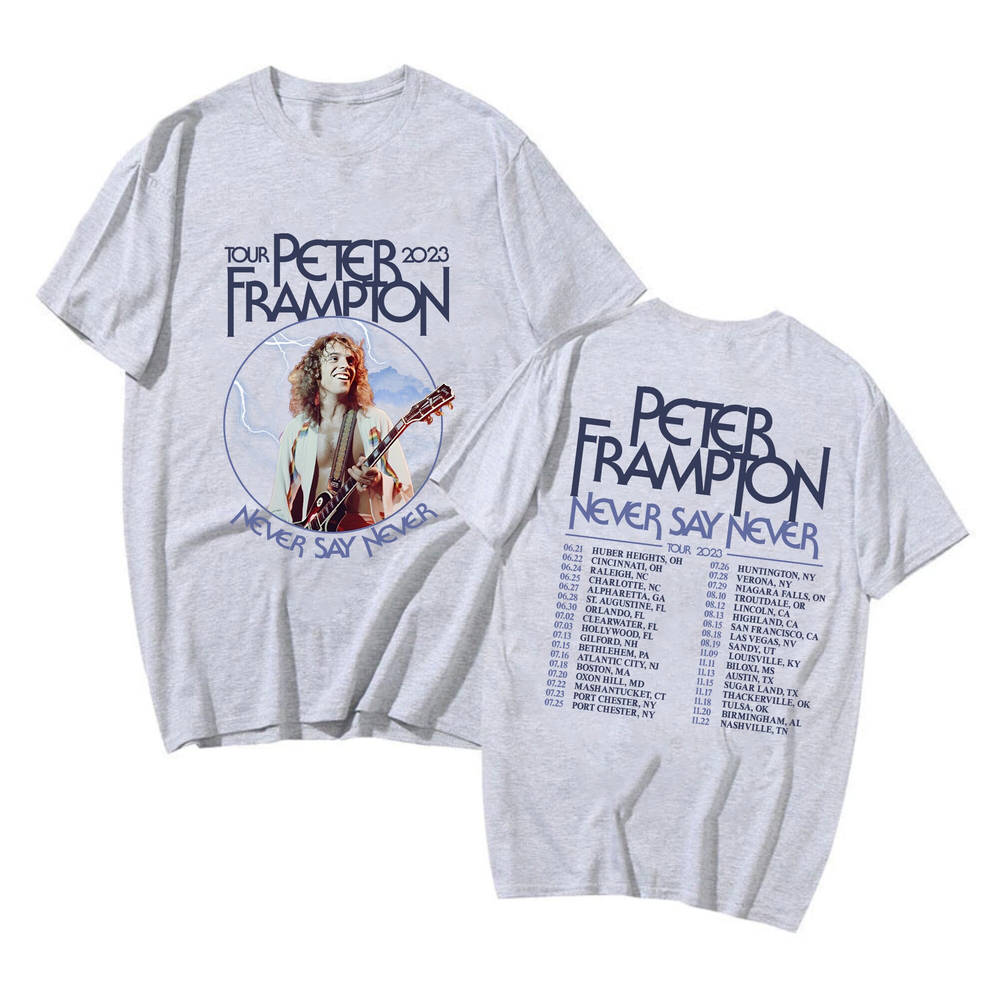 Peter Frampton 2023 Fall Tour Never Say Never Tour Shirt, Peter ...