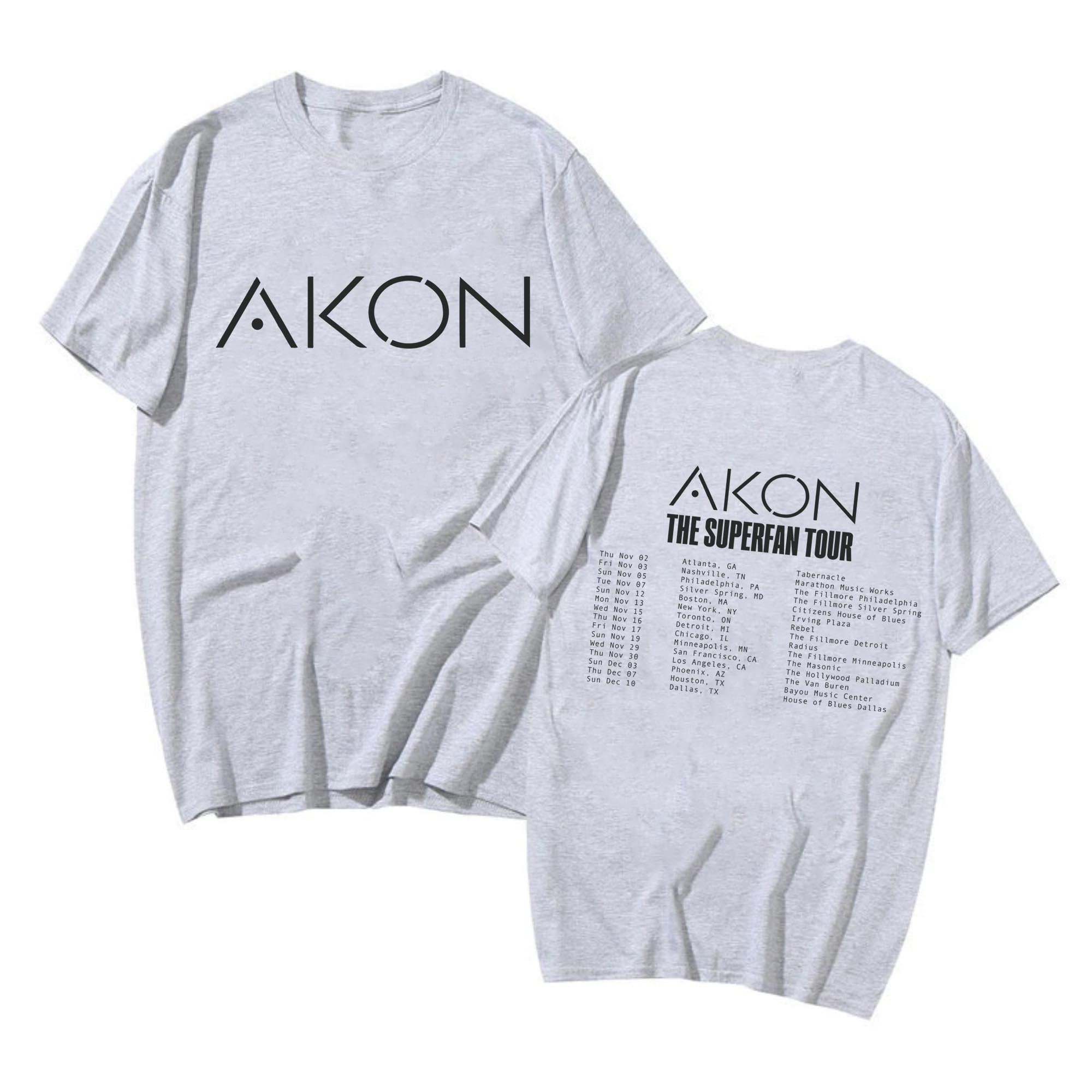 Akon The Superfan Tour 2023 Shirt, Akon Fan Shirt, Akon 2023 Concert ...