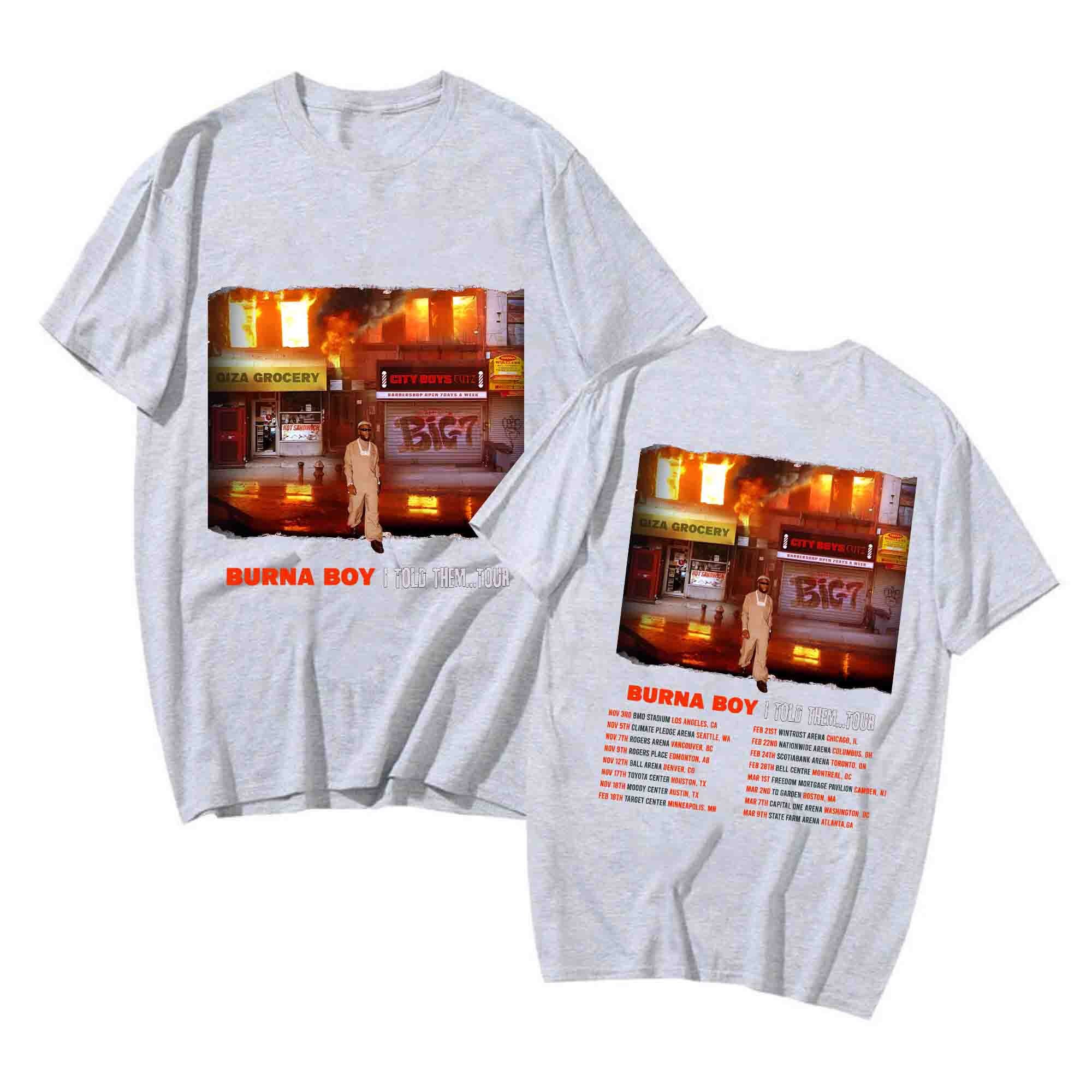 Burna Boy I Told Them Tour 2023 Shirt, Burna Boy Fan Shirt, Burna Boy ...
