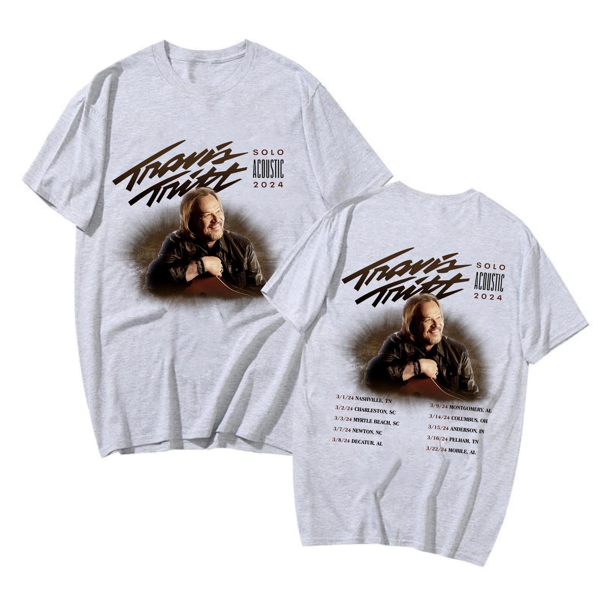 Travis Tritt Solo Acoustic Tour 2024 Shirt, Travis Tritt Fan Shirt sold ...
