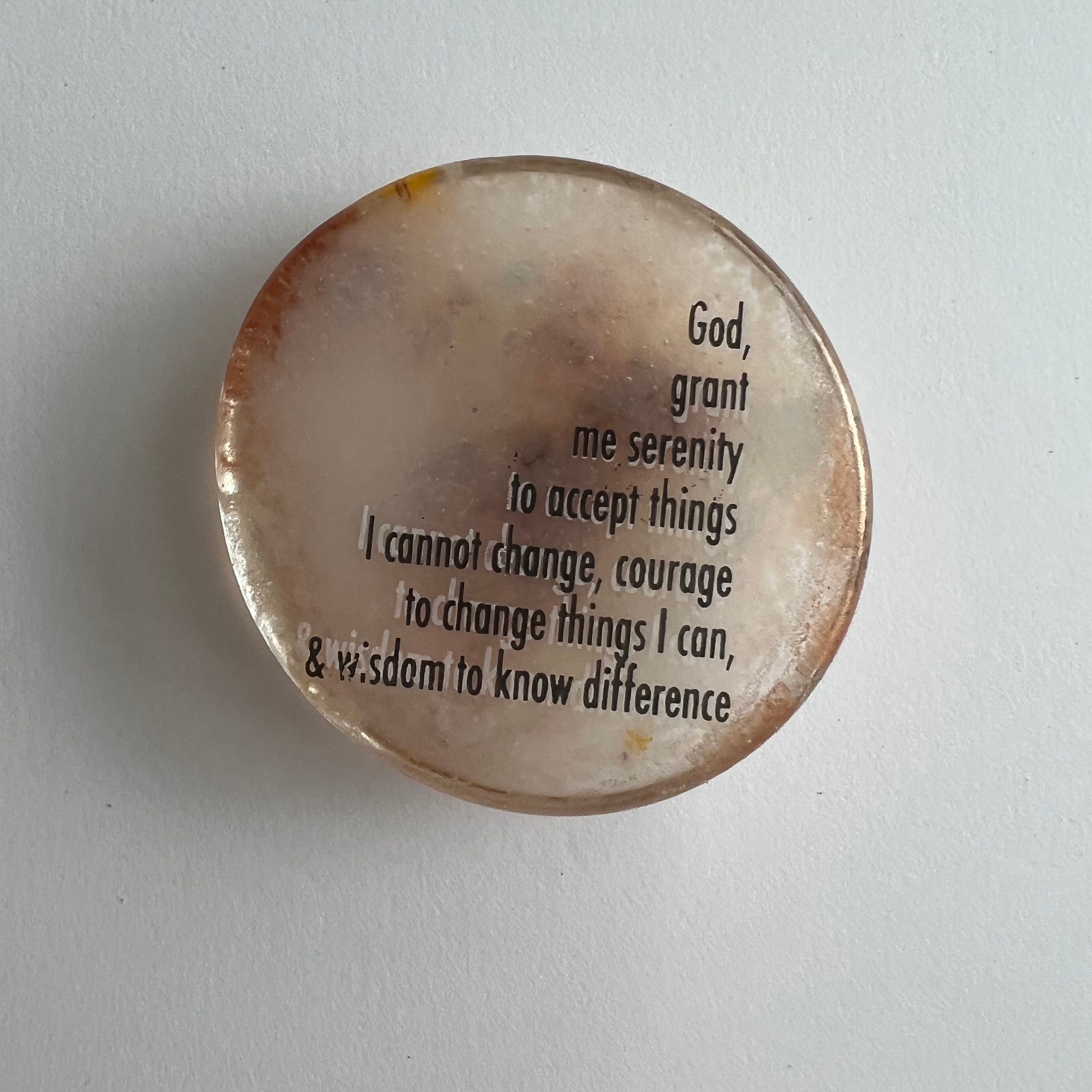 Serenity Prayer Narcotics Anonymous Abstract Recovery Chip, Keychain ...